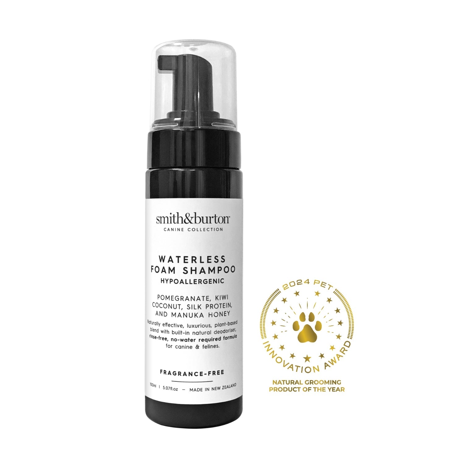 Best Waterless Foam Shampoo – Hypoallergenic – smith&burton USA